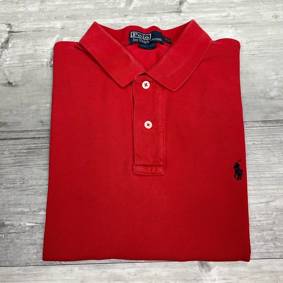 Polo Ralph Lauren | Shirts | Polo Ralph Lauren Solid Red Polo Shirt Xl | Poshmark